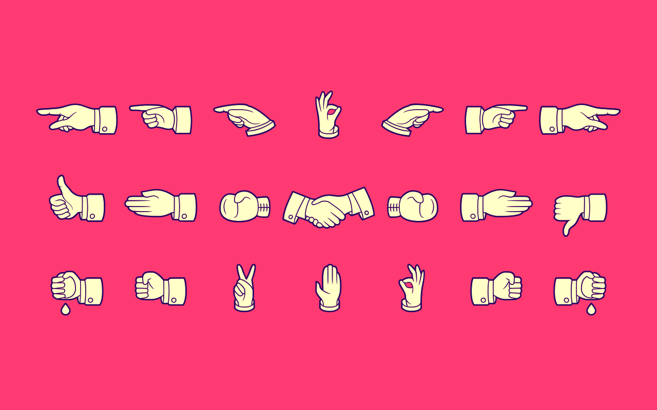 The Disclosure Dingbats - specimen of the dingbat characters