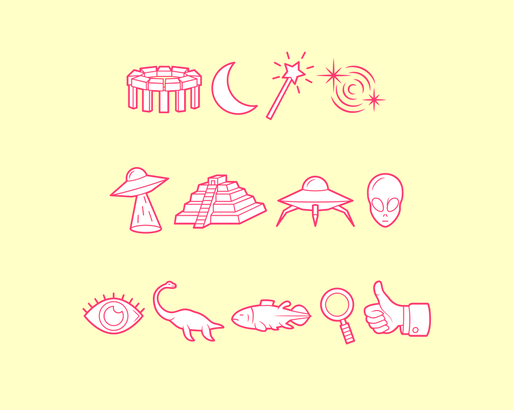 The Disclosure Dingbats - specimen of the dingbat characters