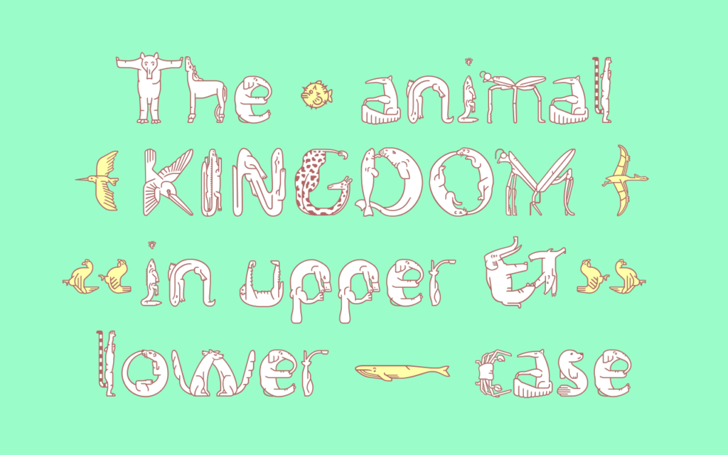 Fabel, the animal alphabet - Animal letters by Typearture