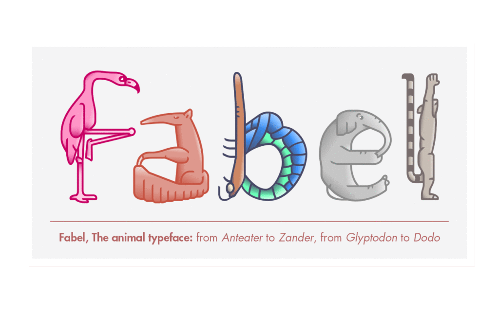 Fabel, the animal alphabet - Animal letters by Typearture